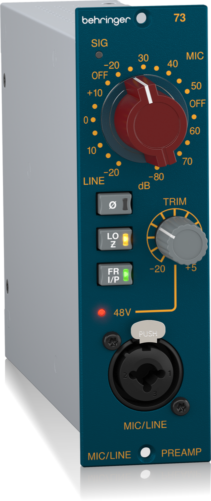 Behringer 73 Microphone Preamp for 500 Series