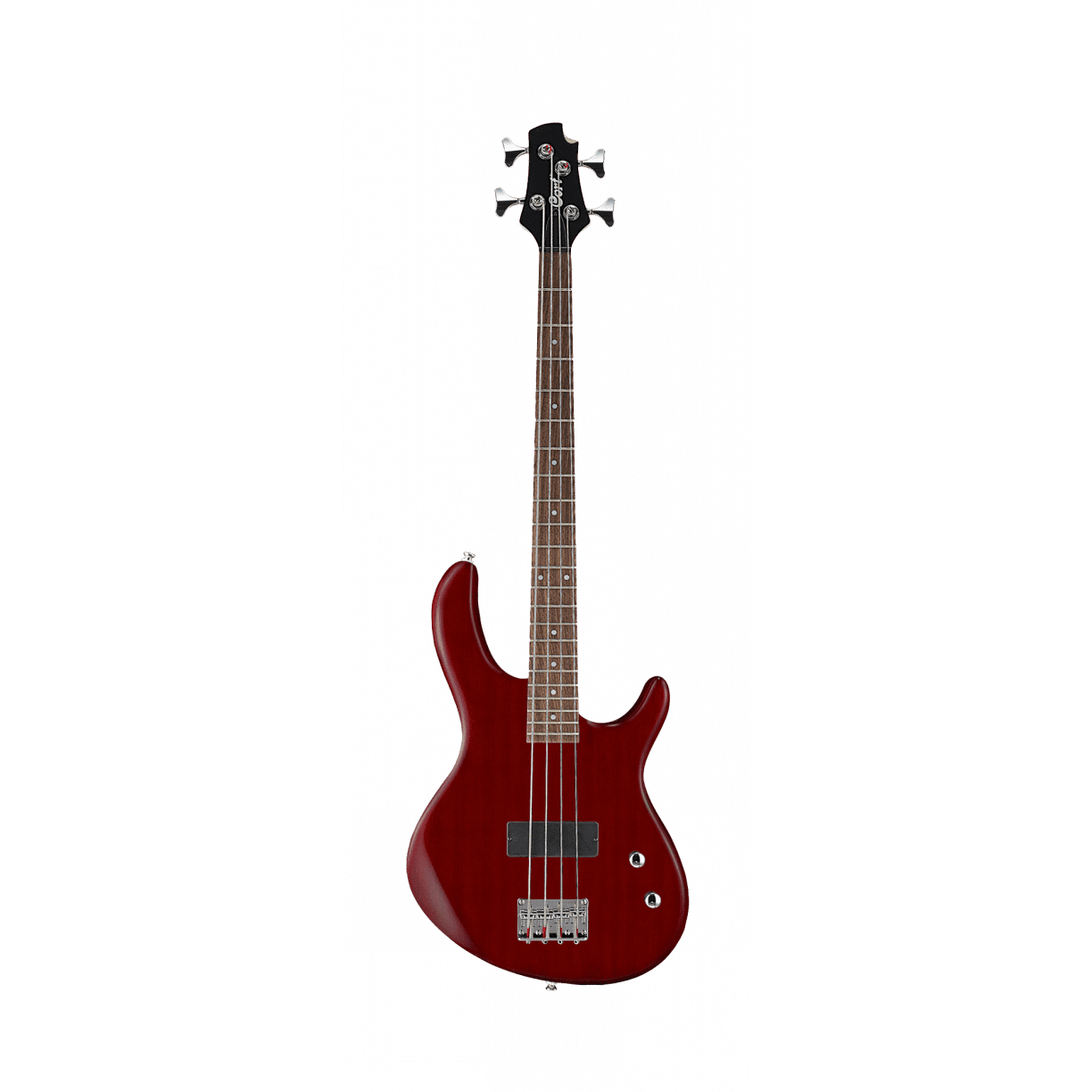 Cort Action Junior Short Scale Electric Bass - Open Pore Black Cherry