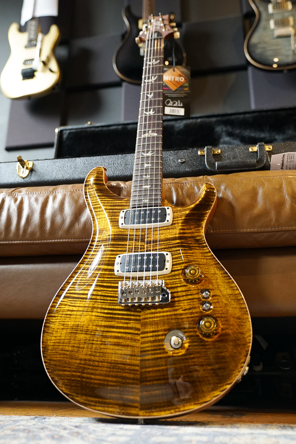 PRS Custom 24-08, Yellow Tiger, Pattern Thin