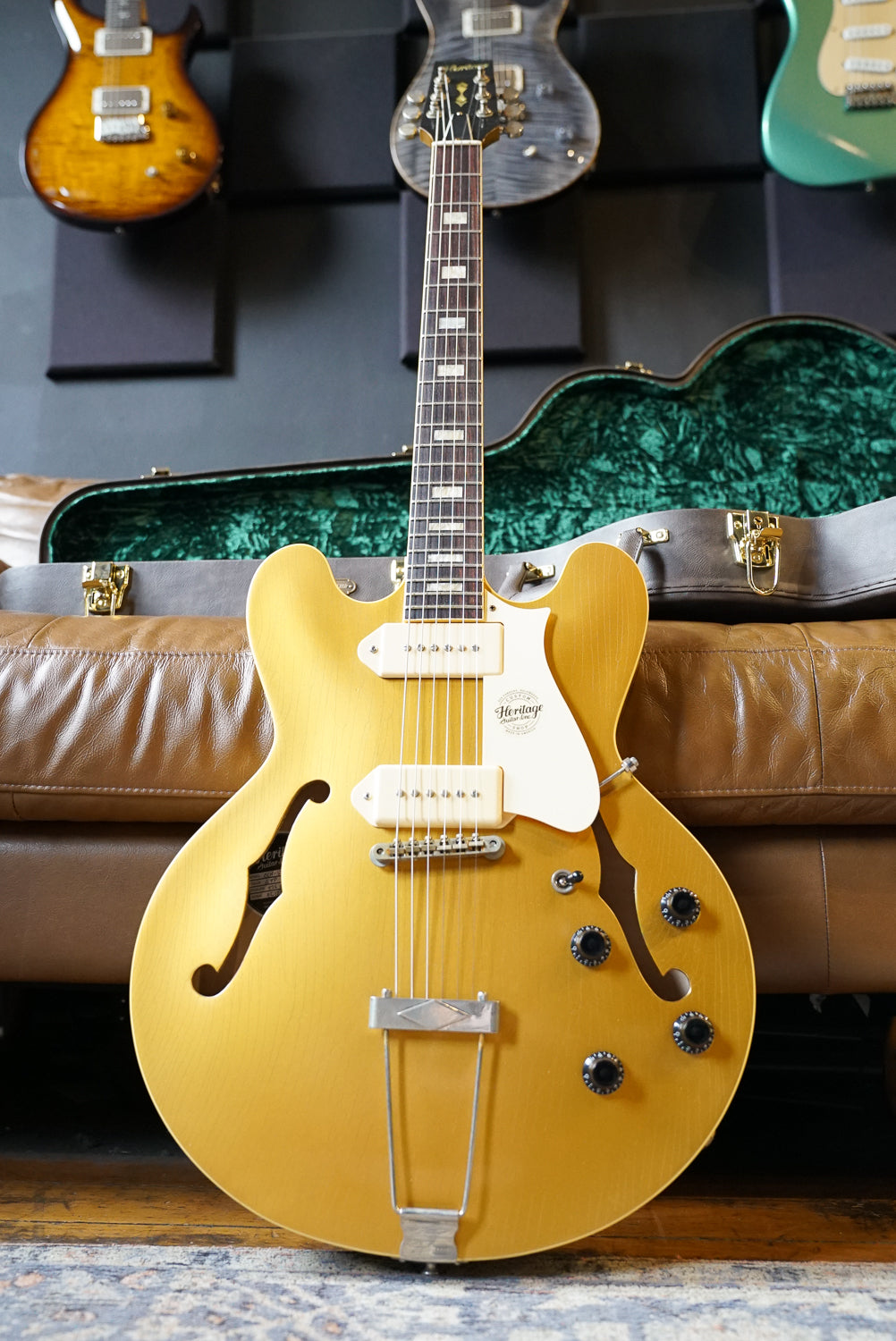 Heritage Custom Shop Factory Special H-530 Electric Guitar, Gold Top,