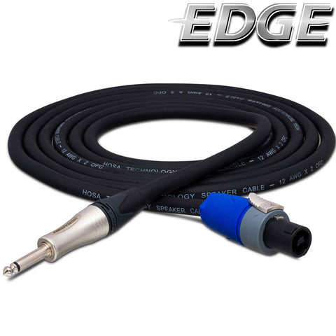 HOSA EDGE SKT275Q EDGE SPEAKER CABLE, NEUTRIK SPEAKON TO 1/4 IN TS, 75
