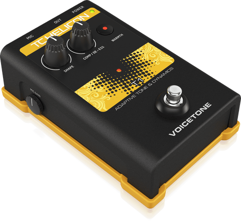 TC Helicon VOICETONE T1 - Single-Button Stompbox for Studio Mastered V