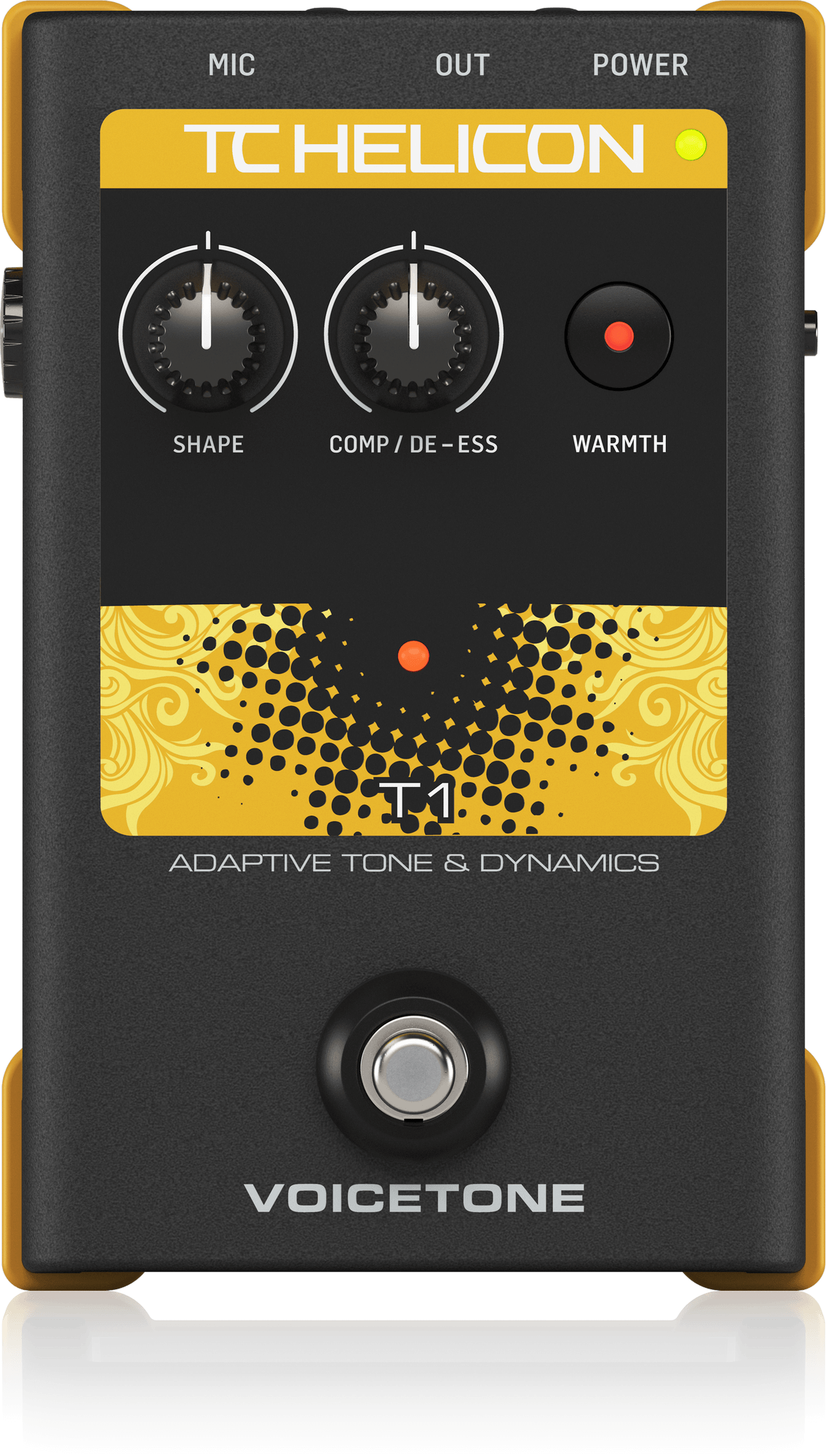 TC Helicon VOICETONE T1 - Single-Button Stompbox for Studio Mastered V