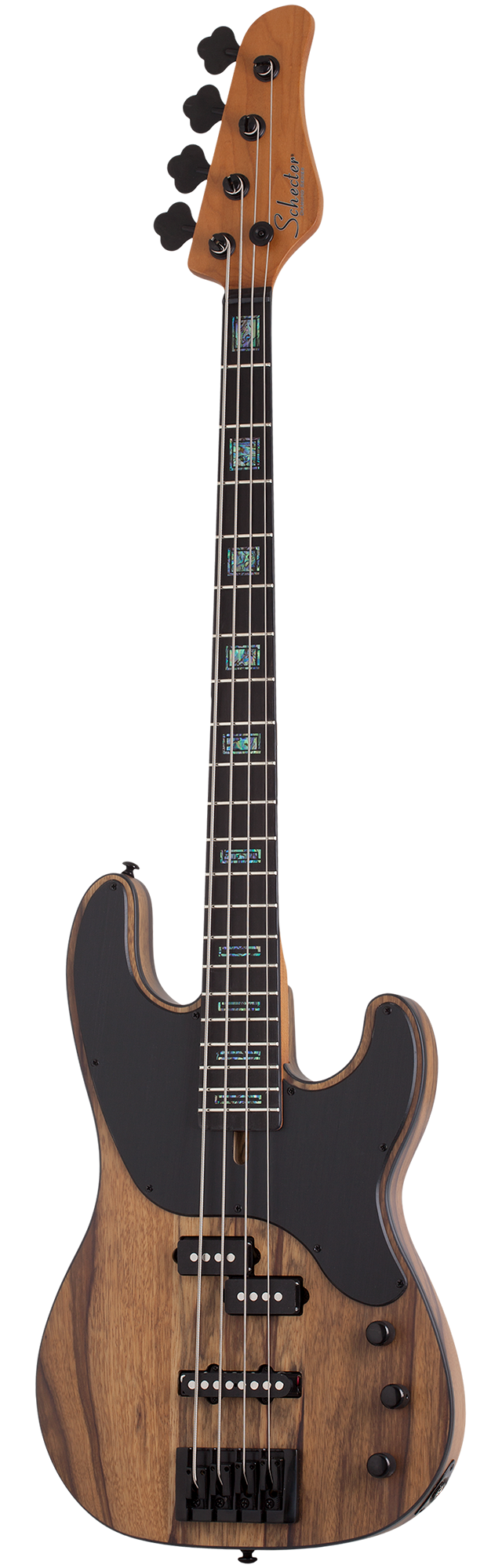 Schecter Model-T 4 Exotic Bass Guitar - Black Limba