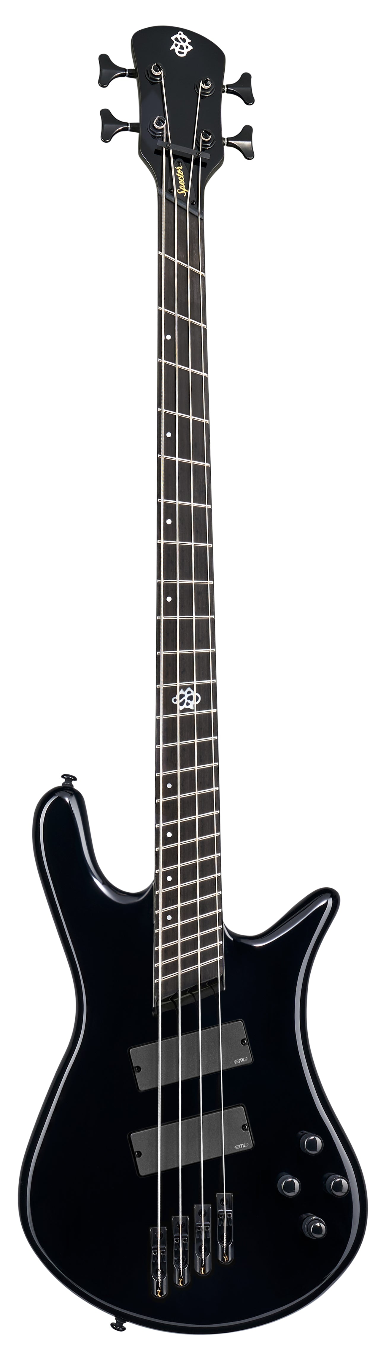 Spector NS Dimension HP 4-String Multi-Scale Bass Guitar - Solid Black