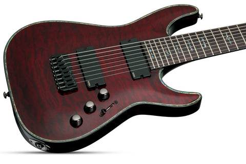 Schecter Hellraiser C-8 Eight String Electric Guitar Black Cherry