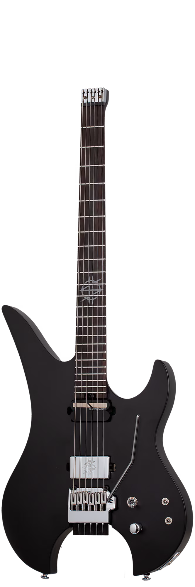 Schecter Synyster Gates Custom-6 TR S Headless Guitar, Satin Black
