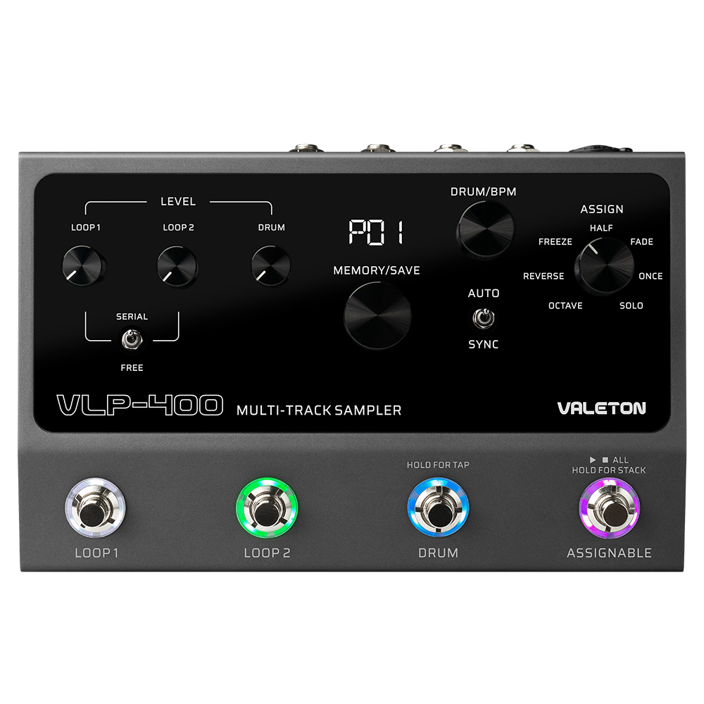 Valeton VLP-400 Dual Channel Stereo 4 Button Looper Pedal