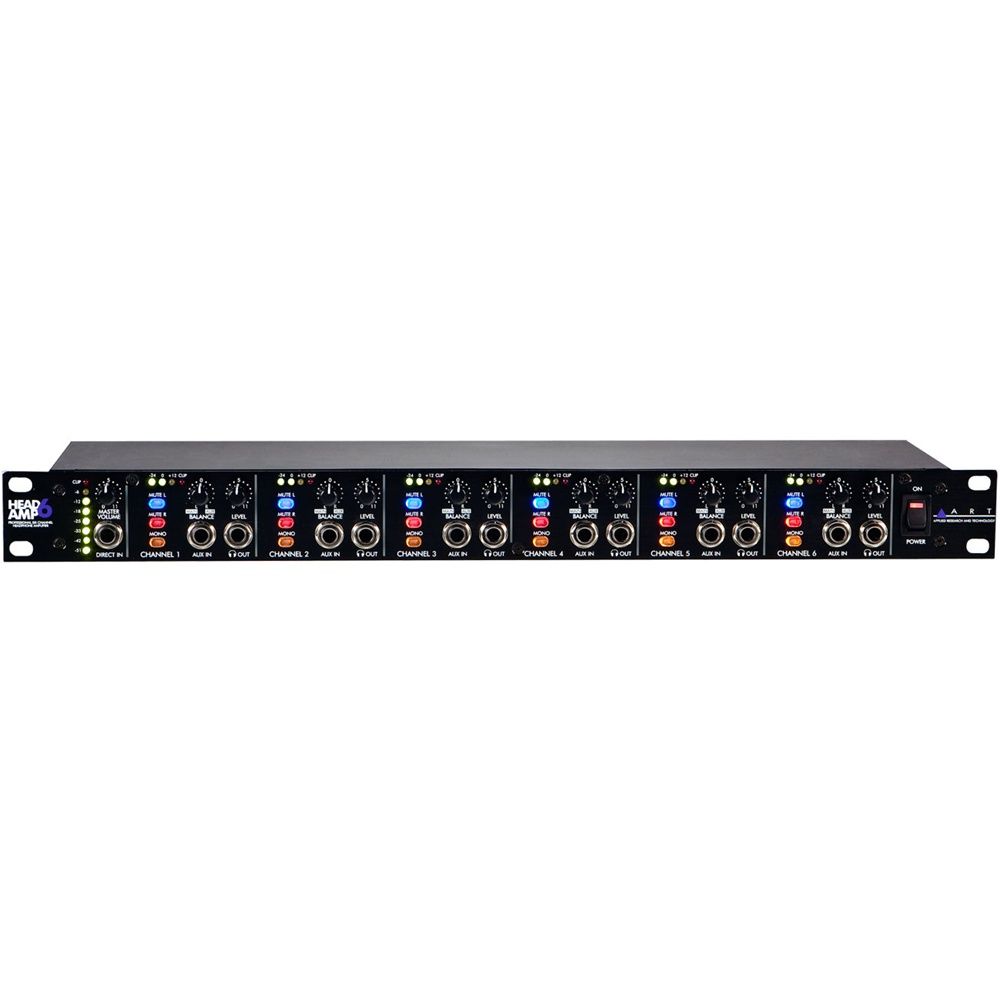 ART HeadAmp6 - Rackmount Six Channel Headphone Amplifier