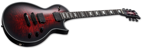 ESP E-II Eclipse QM Fluence - See Thru Black Cherry Sunburst