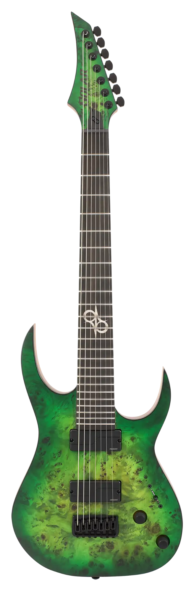 Solar S1.7AHLB 7 String Electric Guitar - Lime Burst Matte