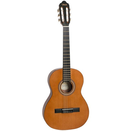 Valencia VC203H 3/4 Size Hybrid Nylon String Guitar (Antique Natural S